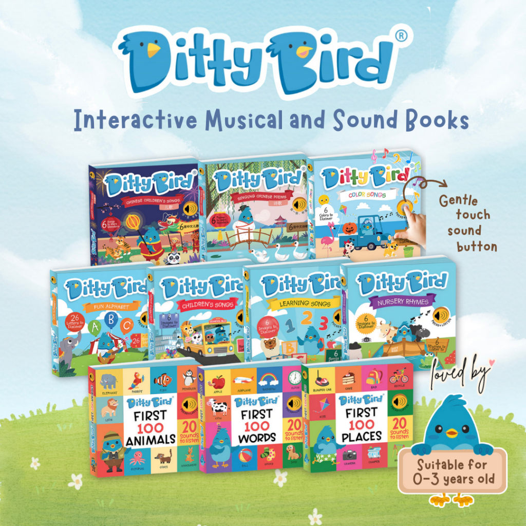 [SG Stock] Ditty Bird Interactive Music and Sound Book, Nursery Rhymes ...