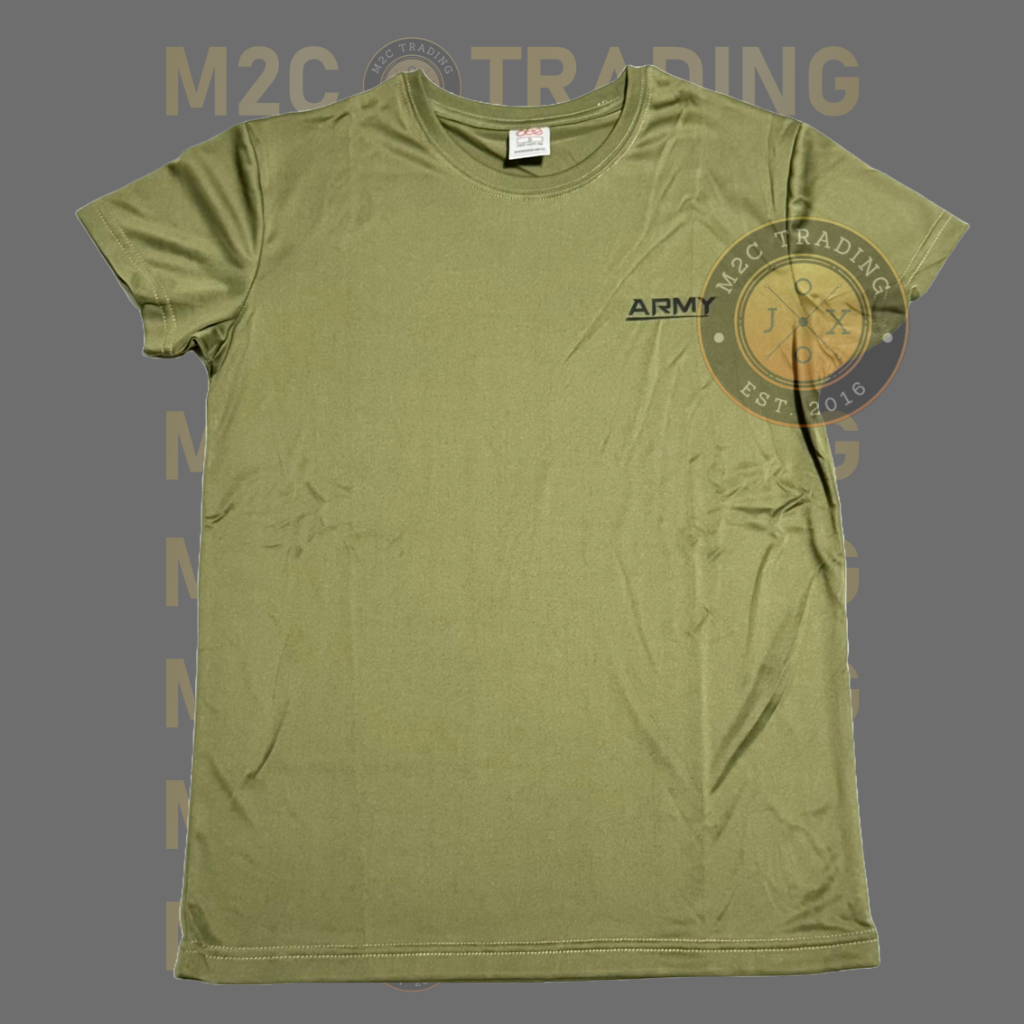 SAF | ROUND NECK T SHIRT | DRY FIT | ARMY ADMIN T (POLYESTER) | Shopee ...