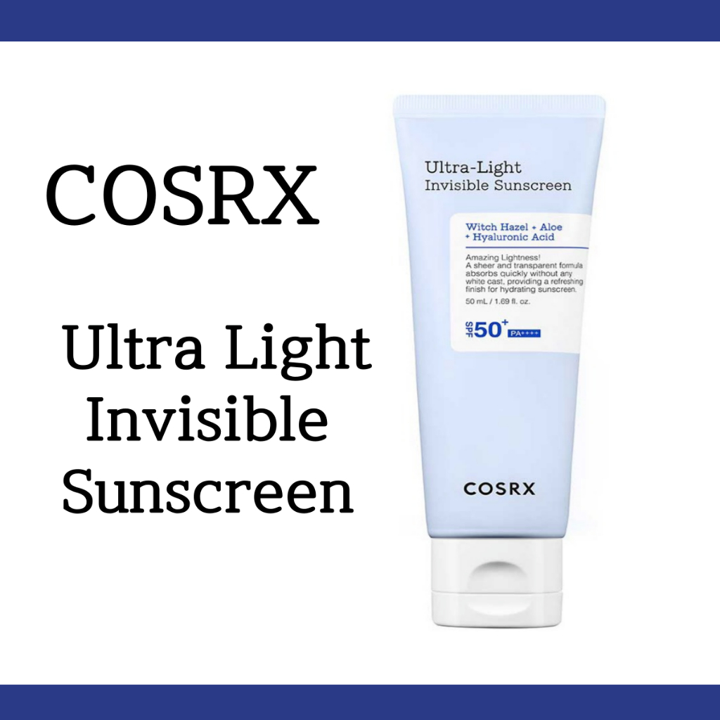 COSRX Ultra Light Invisible Sunscreen SPF 50+ PA++++ 50ml 1ea | Shopee Singapore