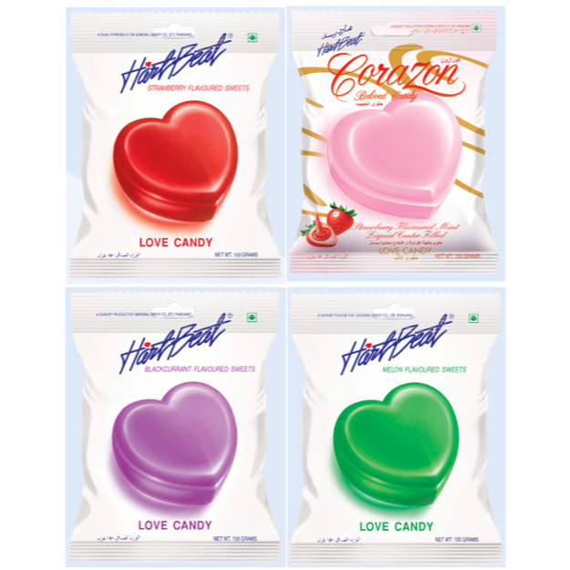 [Old School/ Retro] Heartbeat Love Candy Strawberry / Corazon ...