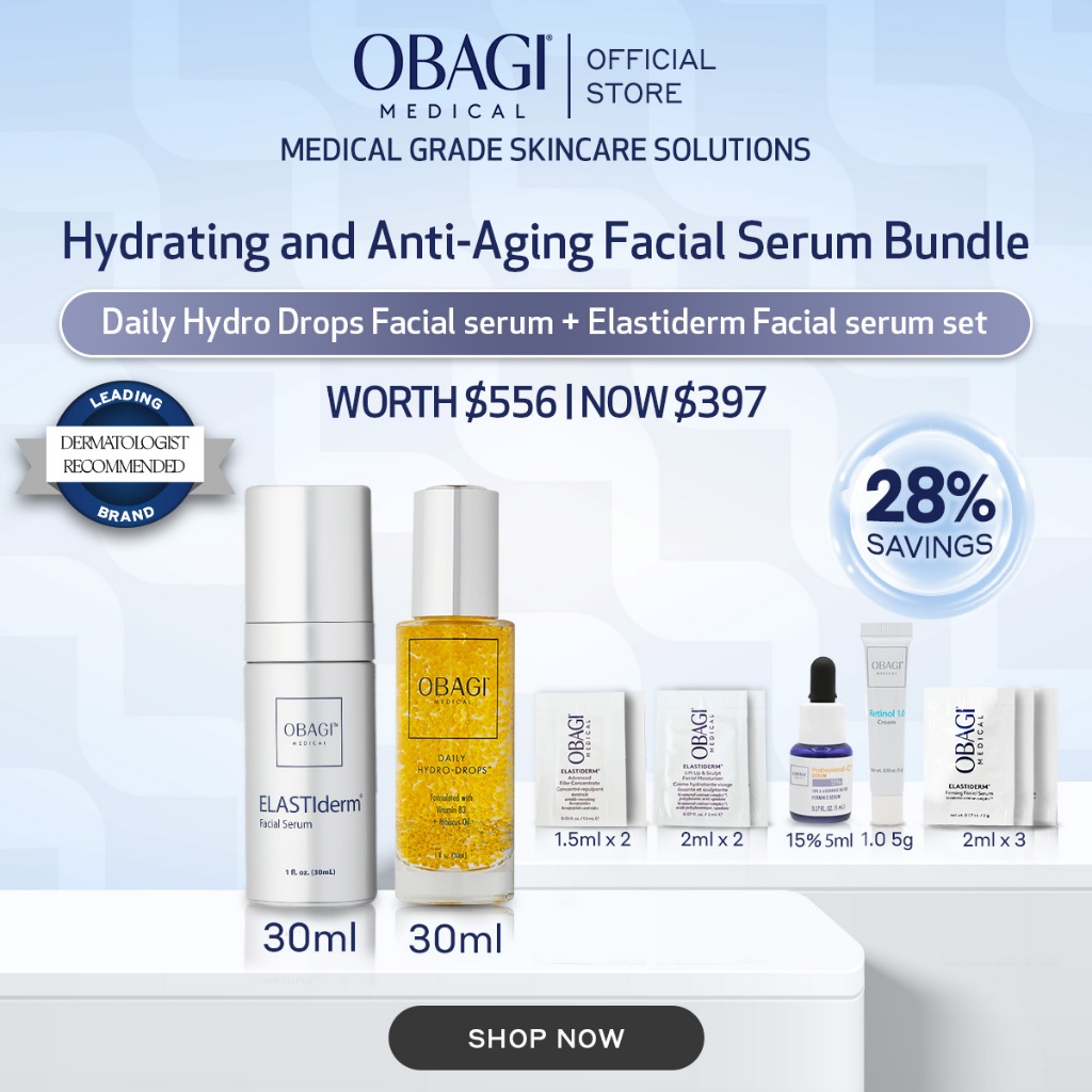 Obagi Medical Hydrating and Anti-Aging Facial Serum Bundle | Shopee Singapore