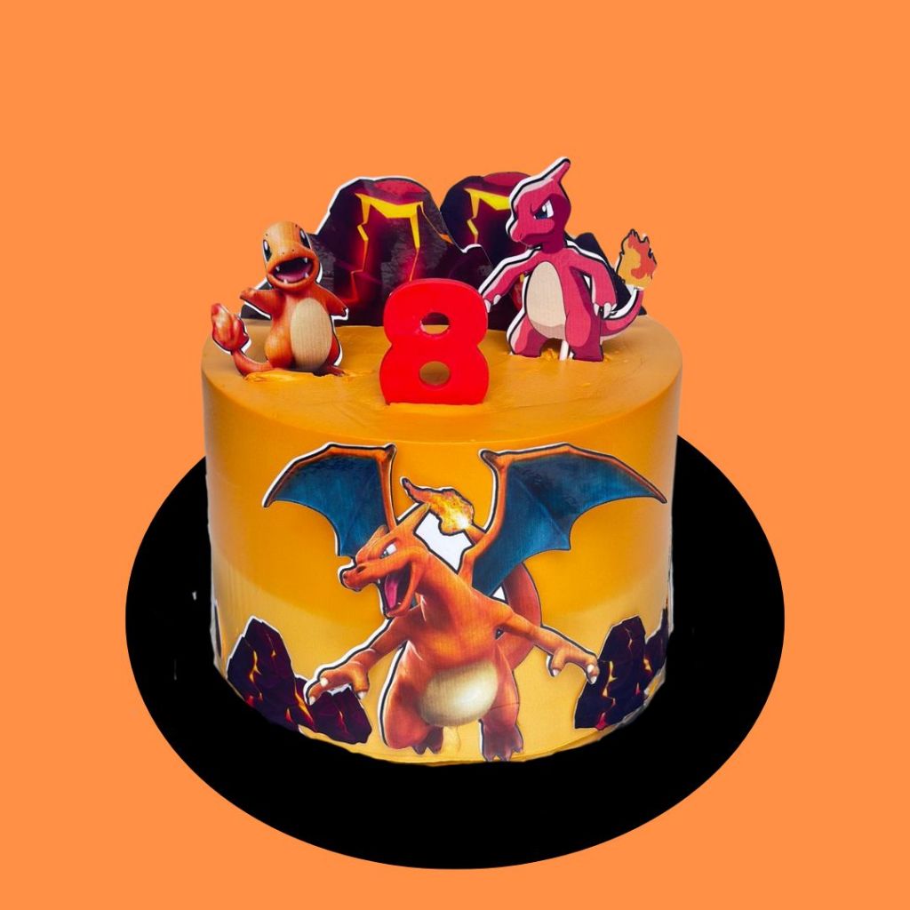 Halal-Certified Charizard Pokemon Inspired Theme Cake | Shopee Singapore