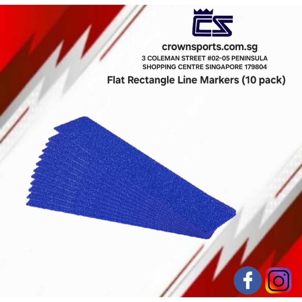 Flat Rectangle Line Markers (10 pack) | Shopee Singapore