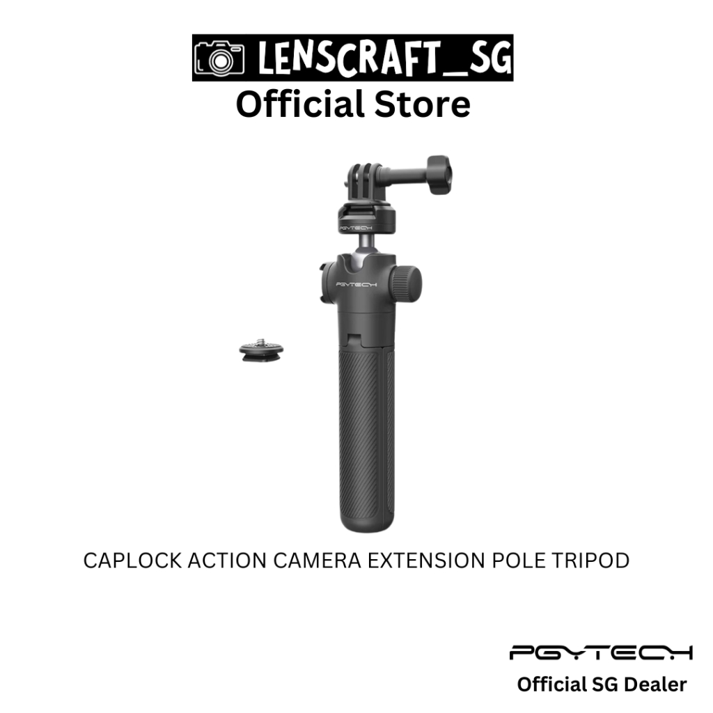 PGYTECH CapLock Action Camera Extension Pole/Tripod for DJI INSTA360 ...