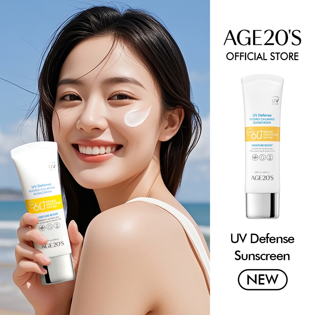 [AGE20'S Official] UV Defense Hydro Calming Sunscreen SPF60+ (50ml) | Shopee Singapore