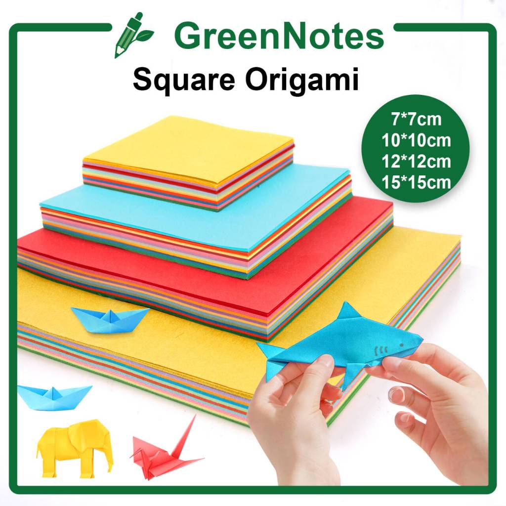 WORKWELL 100pcs Square Colorful Origami | Origami Paper | DIY Craft ...