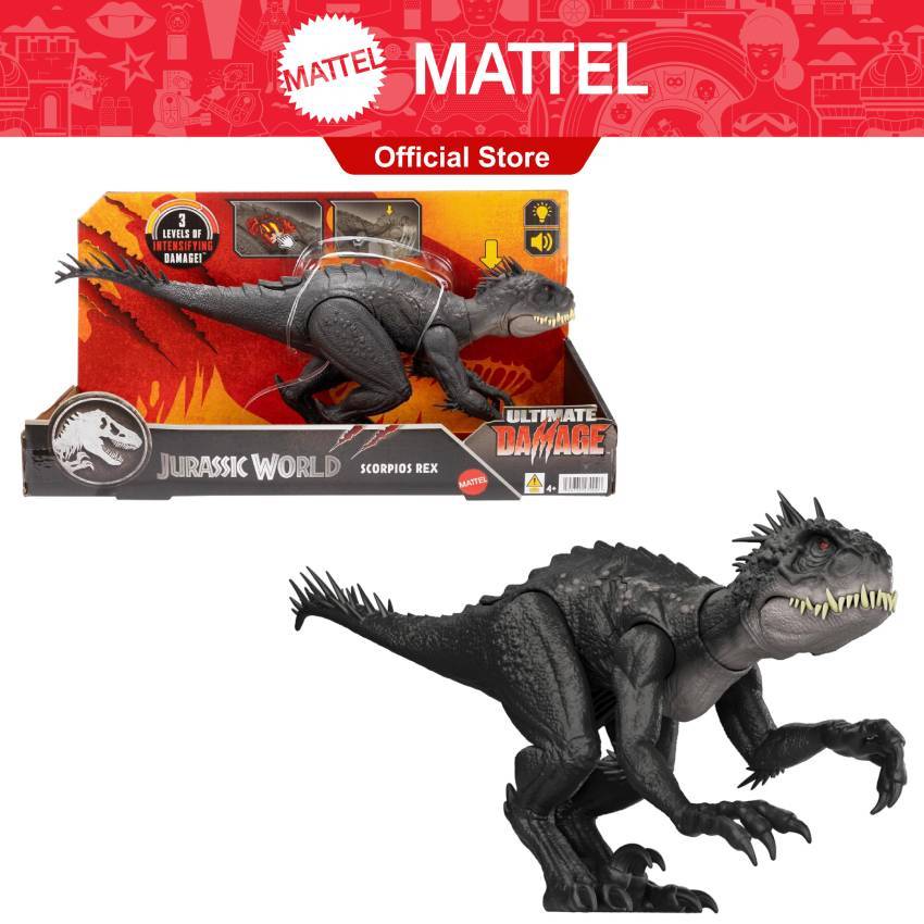 Jurassic World Ultimate Damage Scorpios Rex Dinosaur Toy Figure with ...