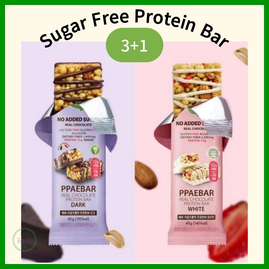 Korea 🇰🇷 Sugar Free High Protein Bar PPAEBAR / Low Calorie Snack ...