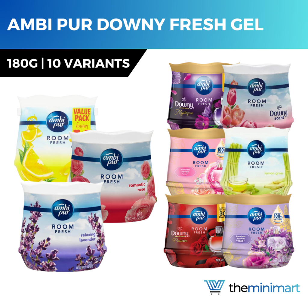 Ambi Pur Downy Fresh Gel 180g - Long Lasting, Captivating Aroma, Premium Scent | Shopee Singapore