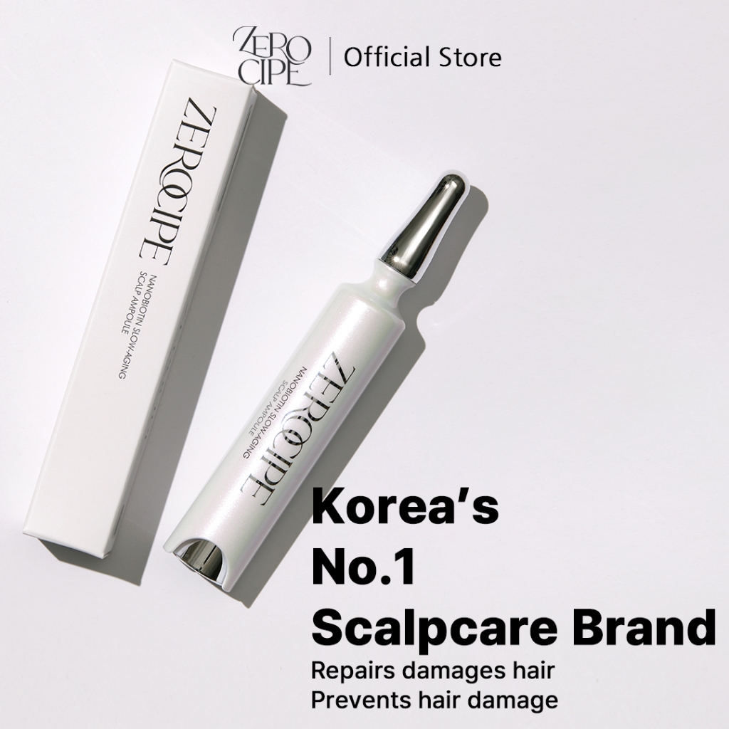 [ZEROCIPE OFFICIAL] Nanobiotin Slow-Aging Scalp Ampoule 10ml, Anti ...