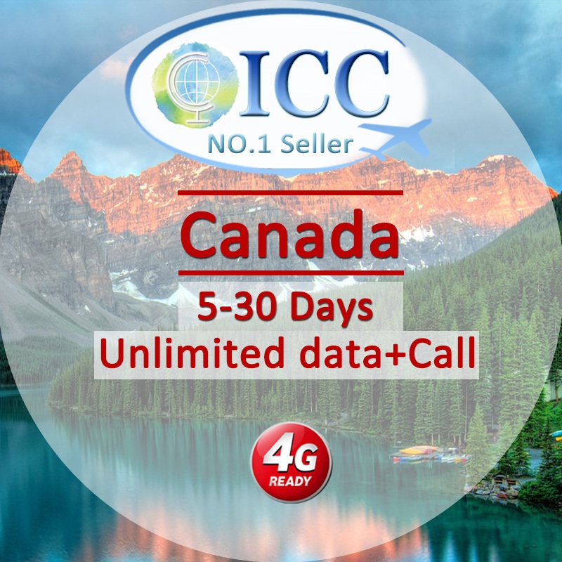 ICC_Canada 7-30 Days Unlimited Data + Call SIM Card/Prepaid SIM Card ...