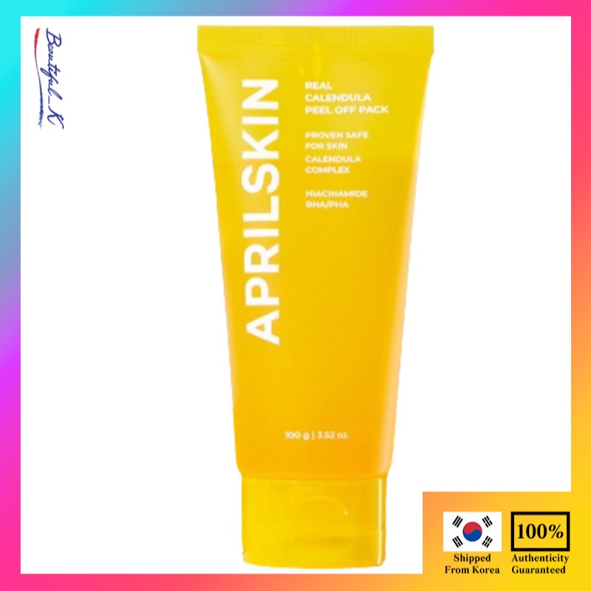 [april skin] real calendula peel off pack mask pack, 100g _Beautiful_K ...