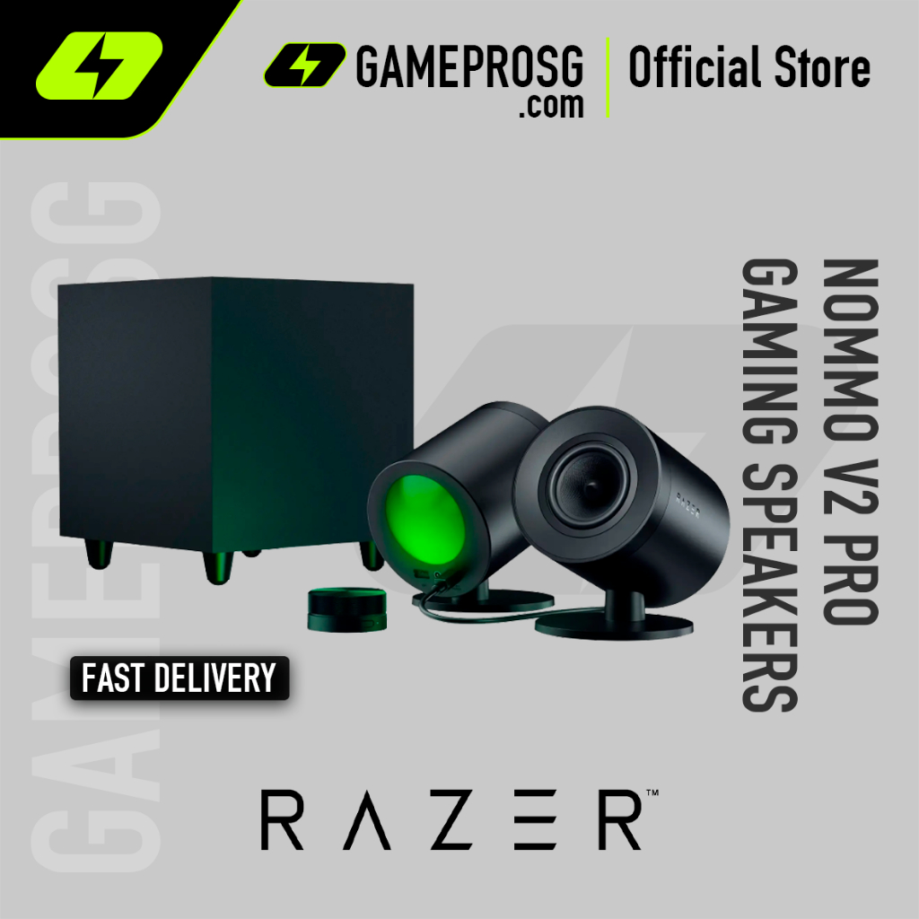 Razer Nommo V2 Pro Full-Range 2.1 PC Gaming Speakers with Wireless ...