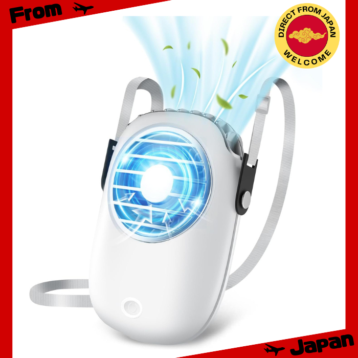 Portable electric fan, hanging around the neck, weight 135g, USB-C ...