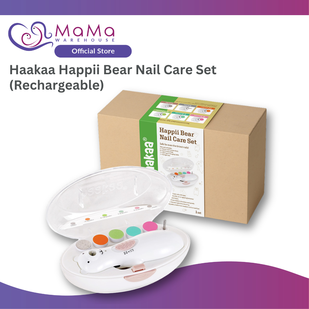 Haakaa Happii Bear Nail Care Set (RECHARGABLE) | Shopee Singapore