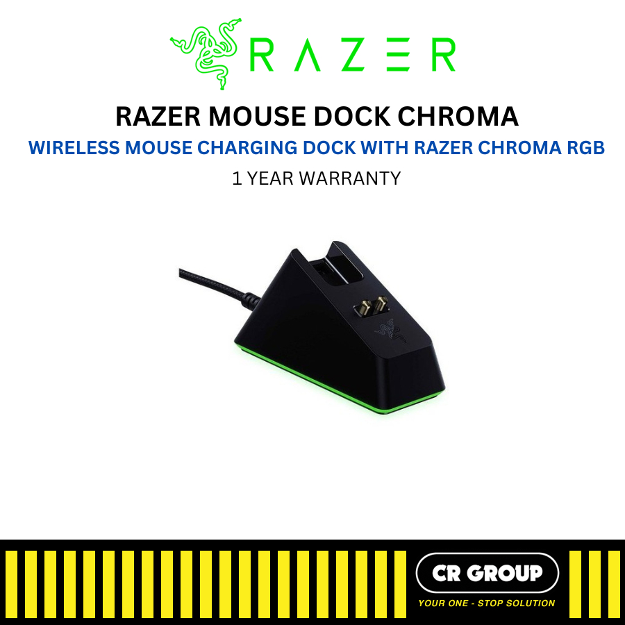 RAZER MOUSE DOCK CHROMA - Wireless Mouse Charging Dock with Razer ...