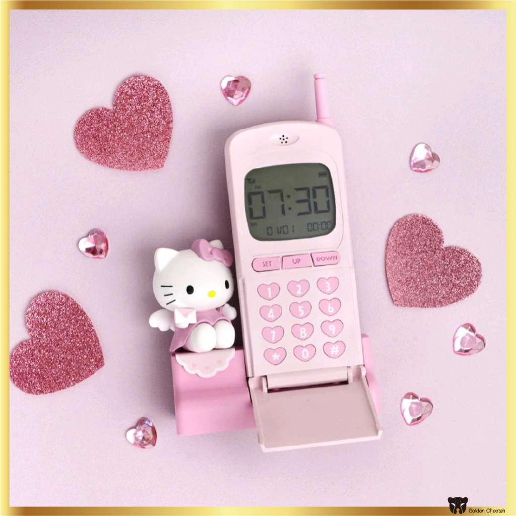 Sanrio Hello Kitty Retro Telephone Model Desk Clock | Shopee Singapore