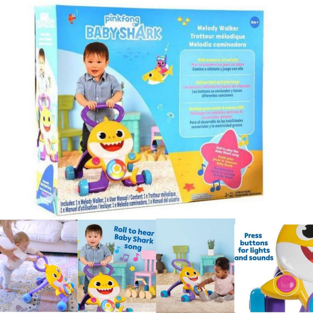 Authentic WowWee Pinkfong Baby Shark Melody Walker Preschool Toy ...
