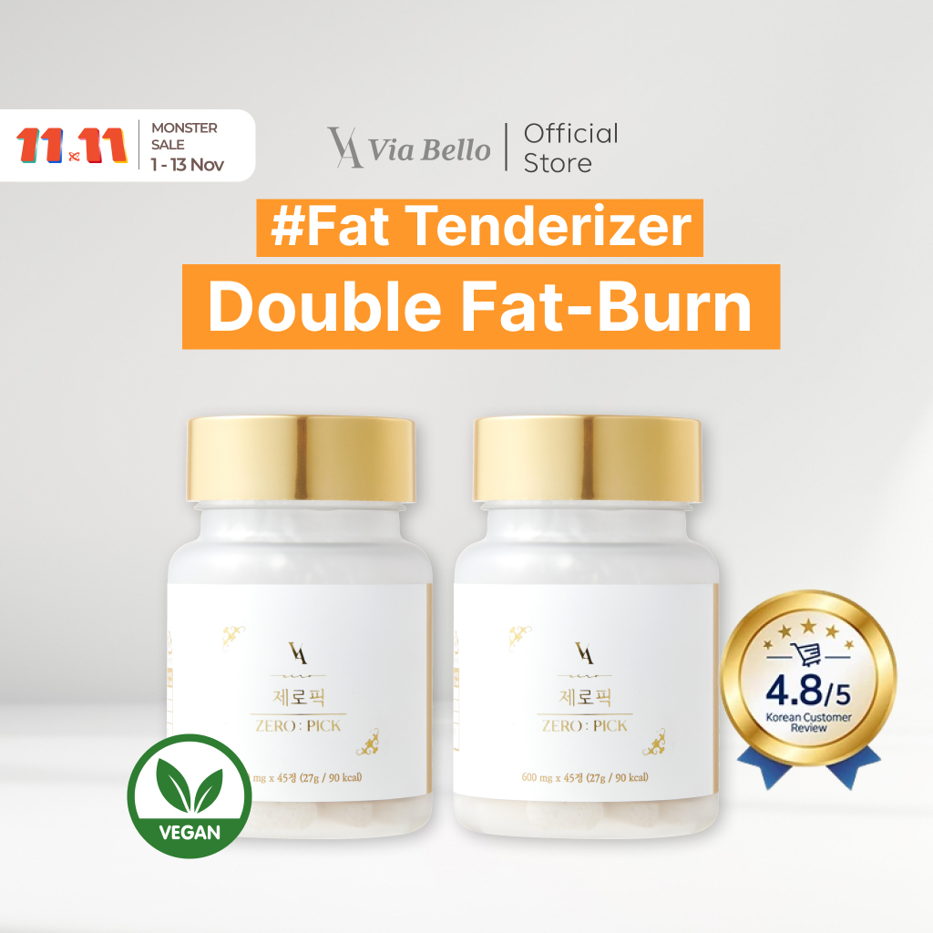 [Bundle of 2] ZERO PICK Bromelain 7,830 Fat Burner Lower Belly Slimming ...