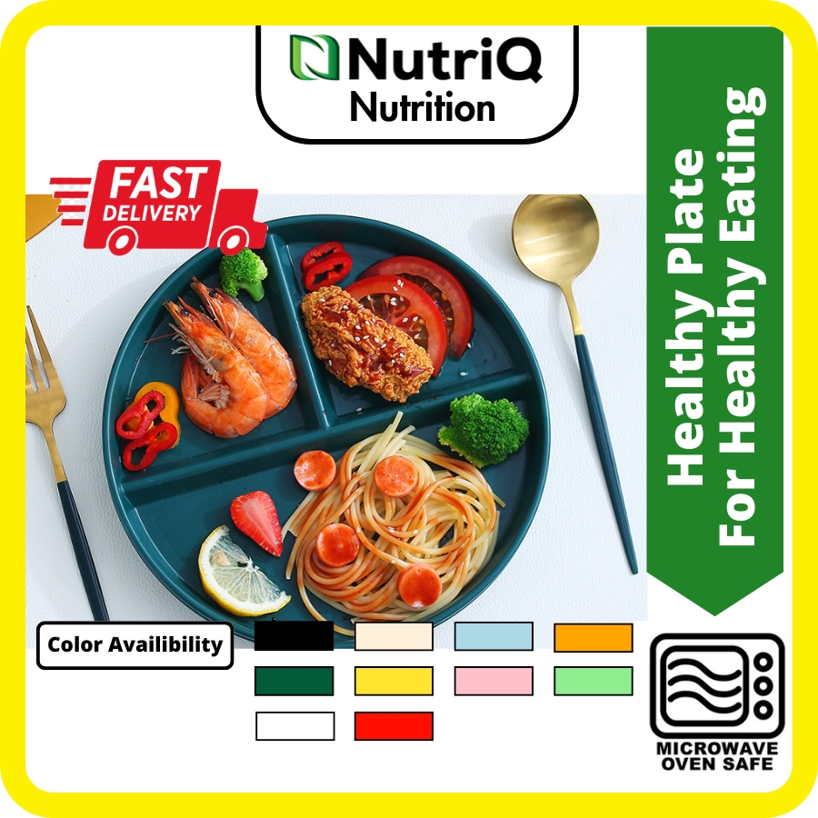 Divided Plate Healthy Plate Balance Diet Plate Weight Lose Portion ...