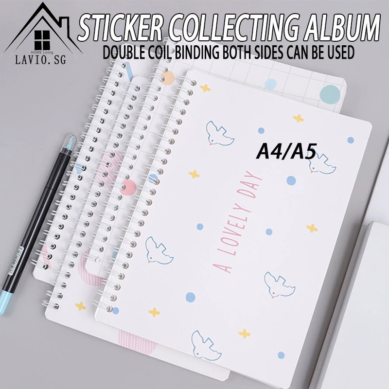 [SG] Sticker Book Collecting Albums A4/A5 Paper Sticker Collect Book ...