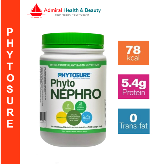 PhytoSure Phyto Nephro Powder (500g) Plant-Based Nutritional Drink For ...