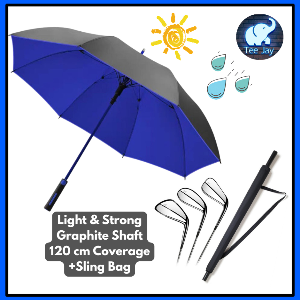Golf Umbrella Automatic Big Umbrella Long Umbrella UV Protection ...