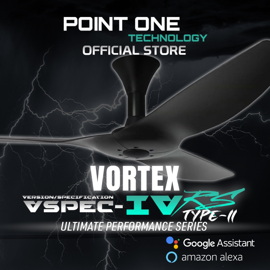 Vortex VSPEC-IV RS TYPE-II (46"/52") Carbon Black // Built-in SMART ...