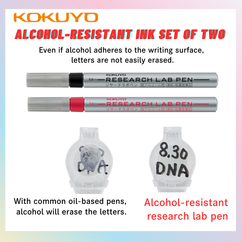 KOKUYO Pen marker, marker research lab pen, alcohol-resistant type ...
