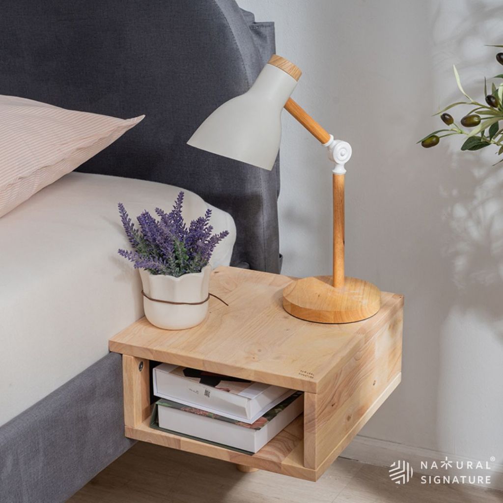 Natural Signature 4871 Floating Bedside Table/solid wooden bedside ...