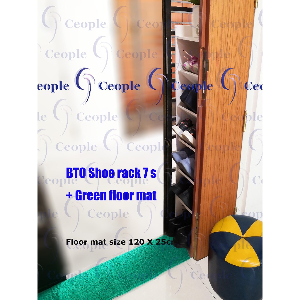 Exclusive package BTO shoe rack and door gap mat/ white color shoe rack ...