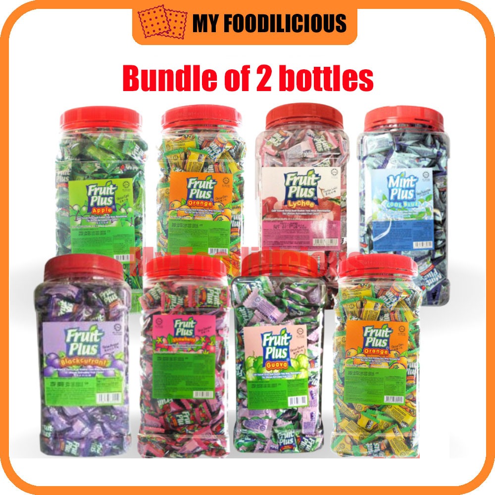 Fruit Plus Chewy Candy 350 pcs Blackcurrant/Orange/Apple/Strawberry ...