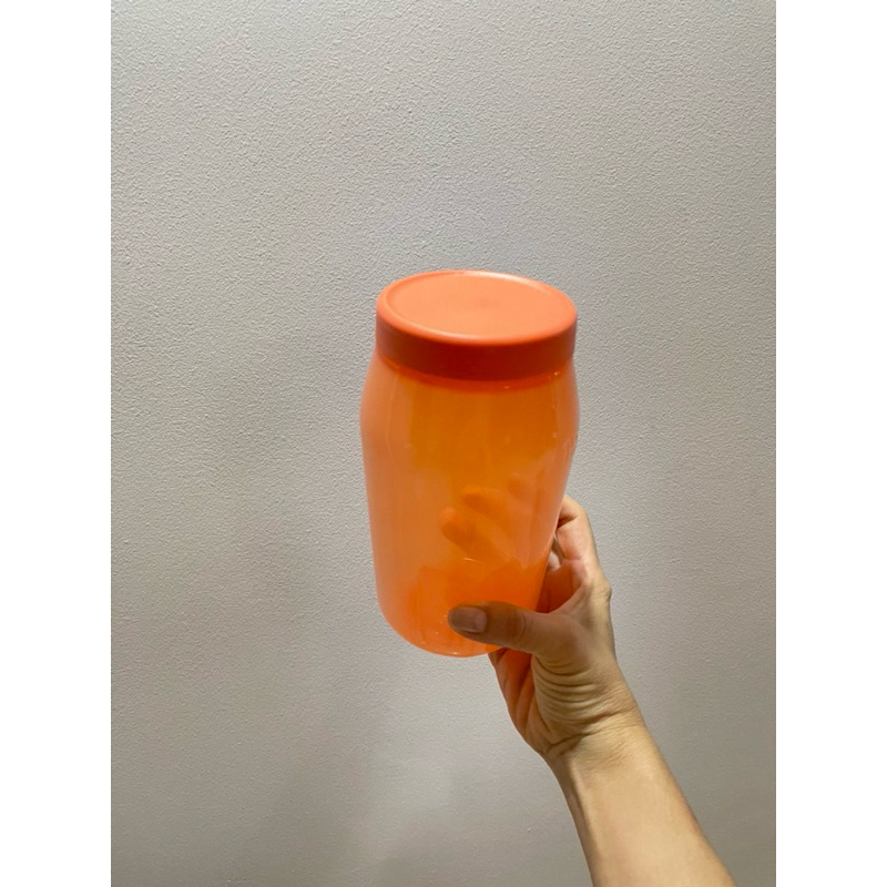 tupperware universal jar orange color 825ml | Shopee Singapore