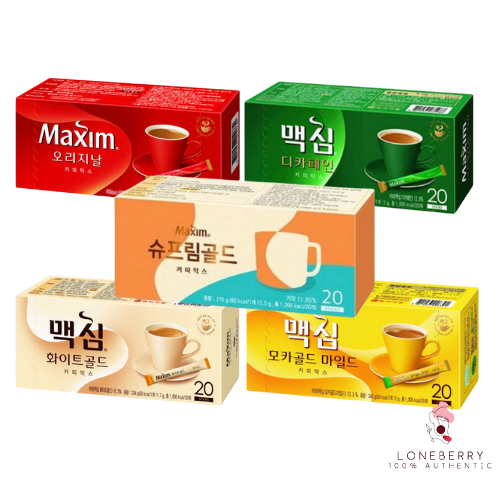 MAXIM ORIGINAL | MOCHA GOLD | WHITE GOLD | SUPREME | DECAF KOREA ...