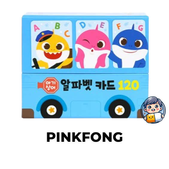 PINKFONG Baby shark Alphabet Cards 120 English Speaking Practice Baby ...