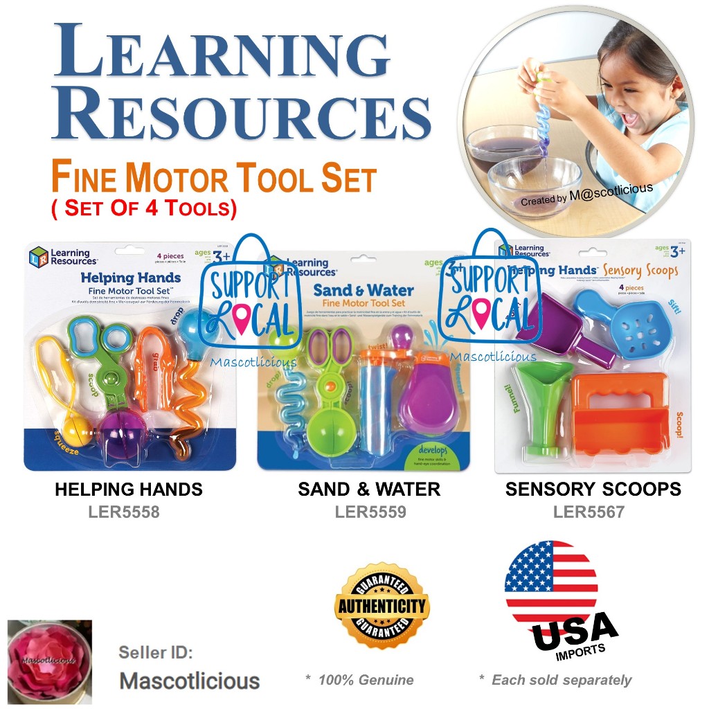 [AUTHENTIC] Learning Resources Fine Motor Tool Set ( Options: Helping ...