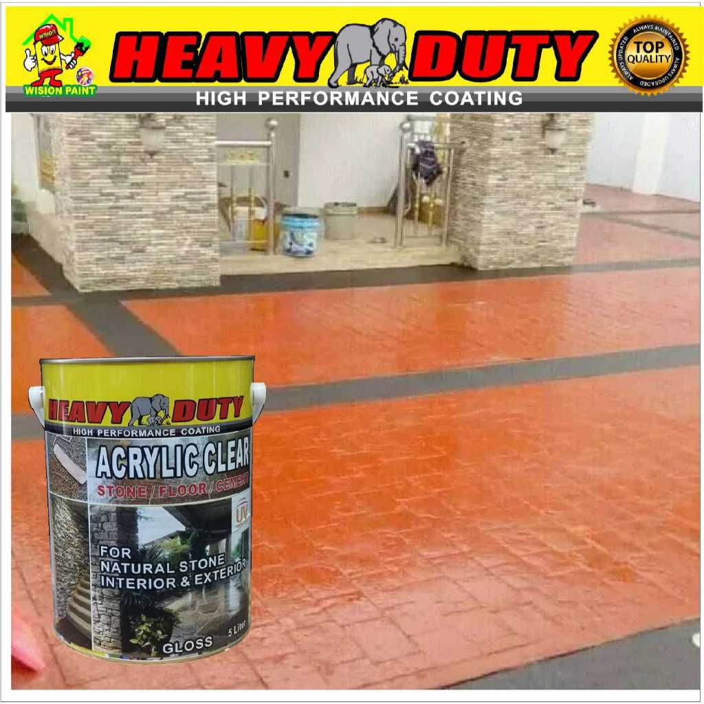 5L Stamped Concrete Acrylic floor Paint ( HEAVY DUTY ) 5LITER CAT ...
