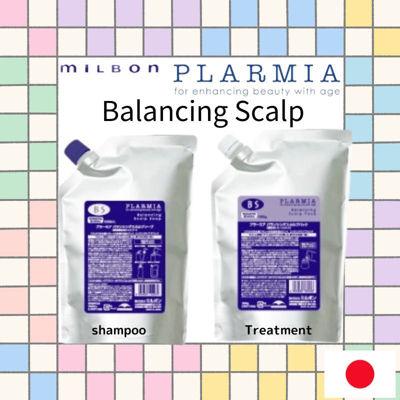 MILBON PLARMIA Balancing Scalp Soap 1000ml (Refill) Shampoo/ Scalp Hair ...
