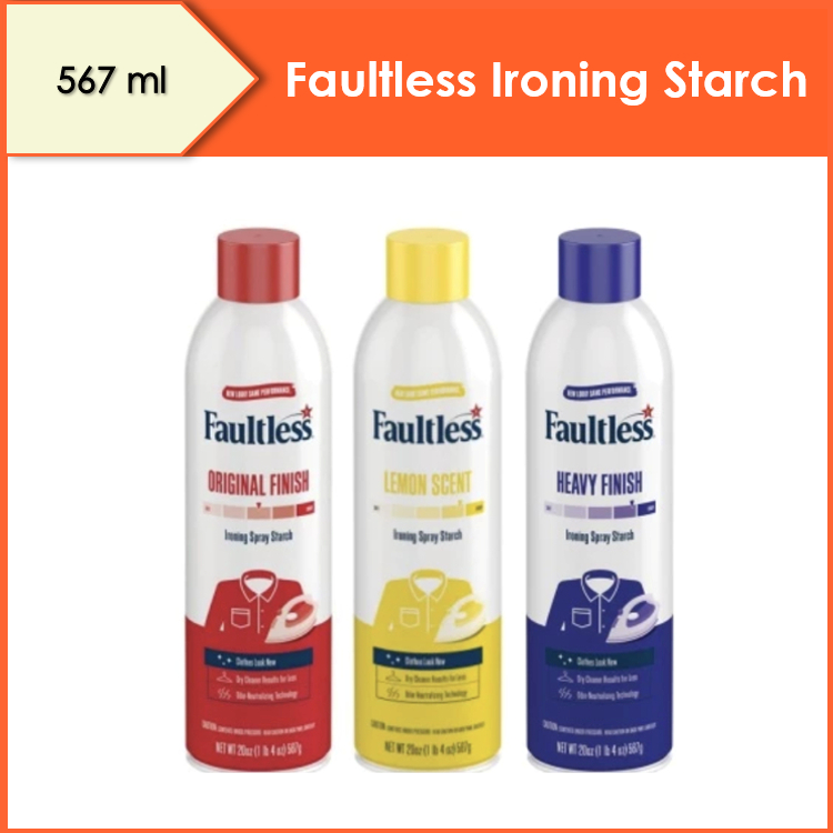 Faultless Premium Ironing Spray Starch, 567g / Charm Spray Starch Easy ...