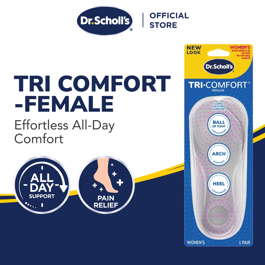 Dr.Scholl Tri-Comfort Insoles Women | Shopee Singapore