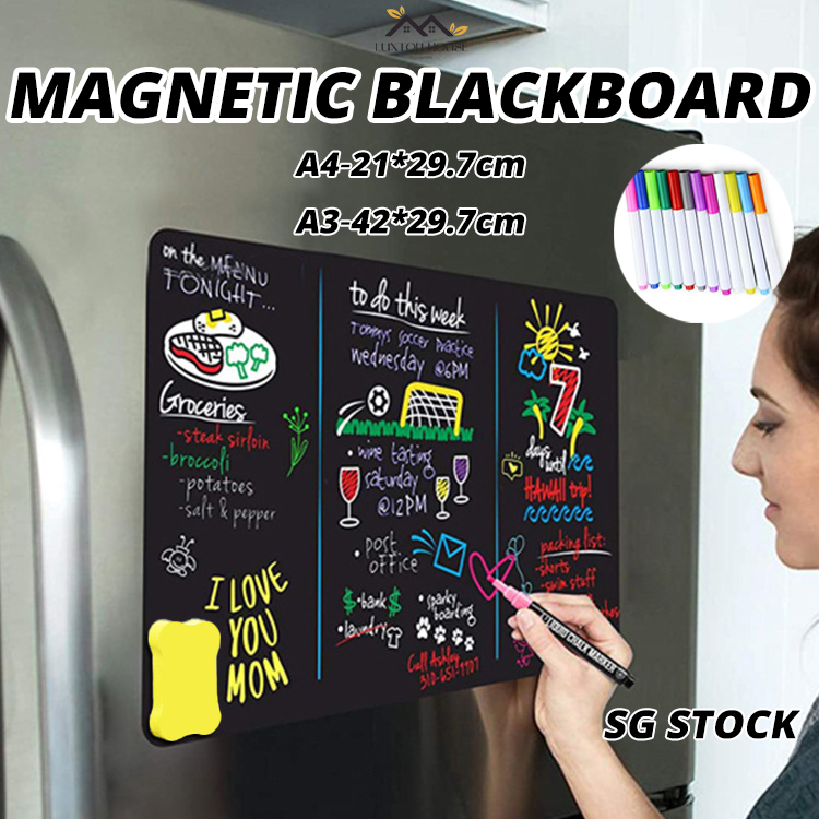 {SG} Magnetic Blackboard fridge Magnetic Board for Wall Magnetic ...
