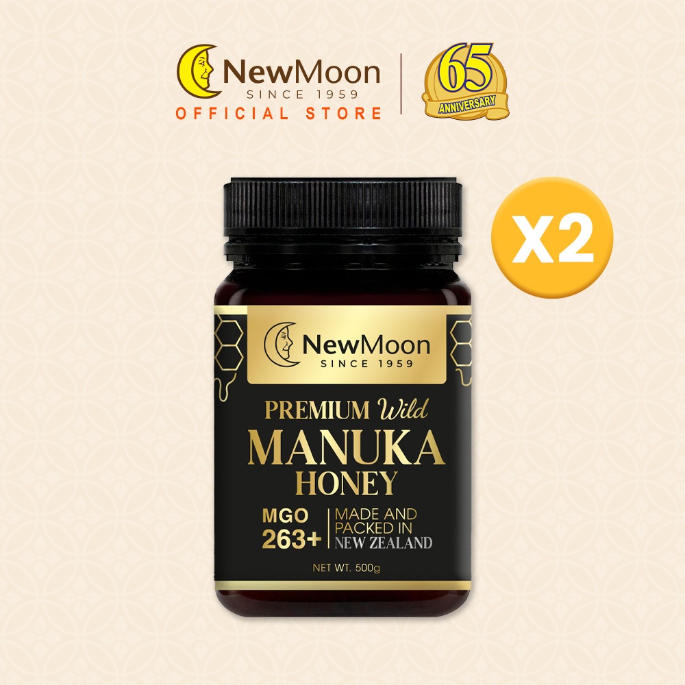 [Bundle of 2] New Moon Premium Wild Manuka Honey MGO263+ 500g | Shopee ...