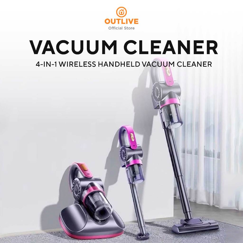 Vacuum and mite removal 4-in-1 wireless handheld vacuum cleaner multi ...