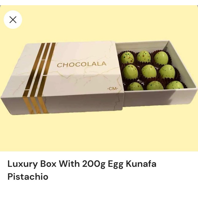HALAL Dubai's Viral Chocolala Pistachio Kunafa Eggs PREORDER delivery 8 Mar | Shopee Singapore