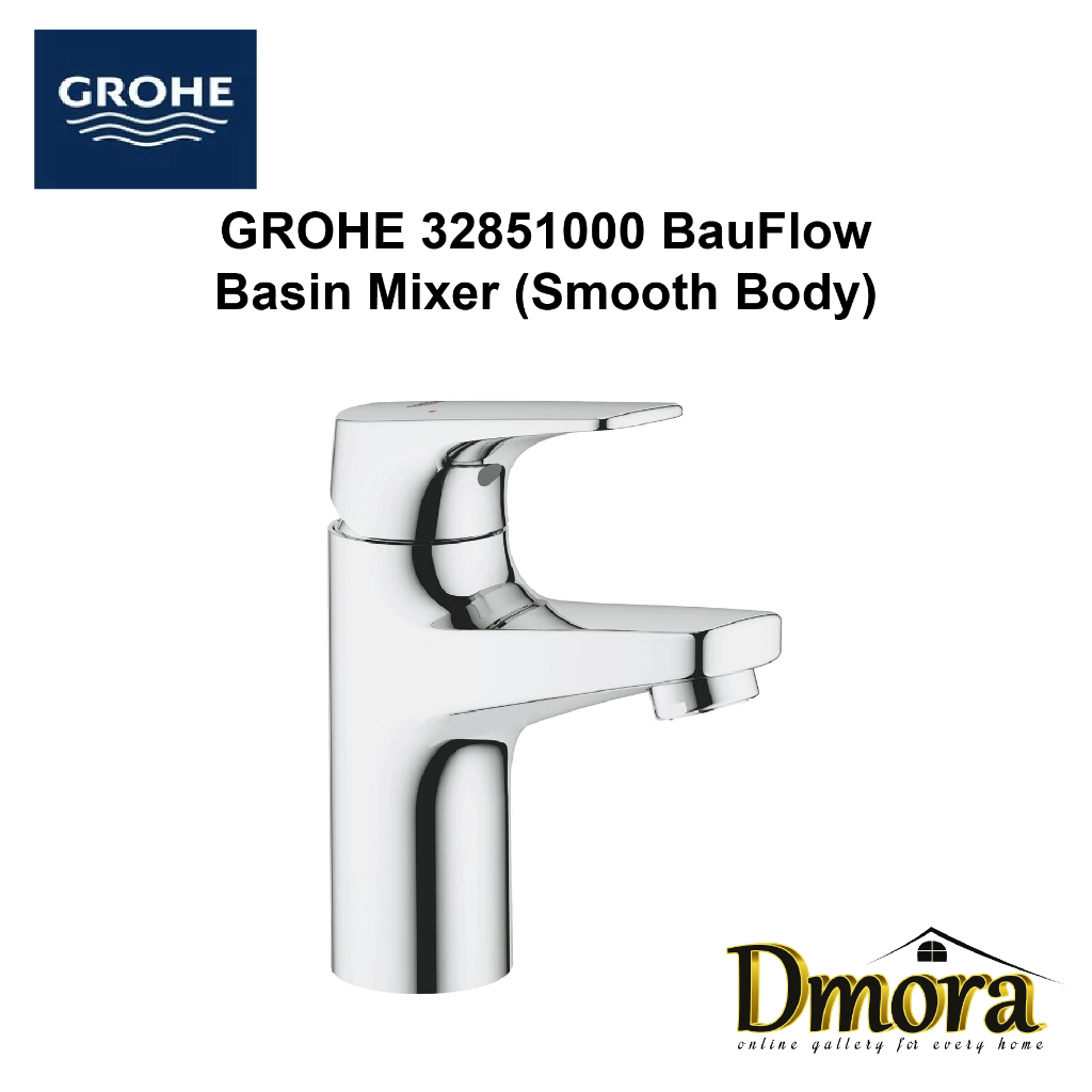 GROHE 32851000 BauFlow Basin Mixer (Smooth Body) | Shopee Singapore