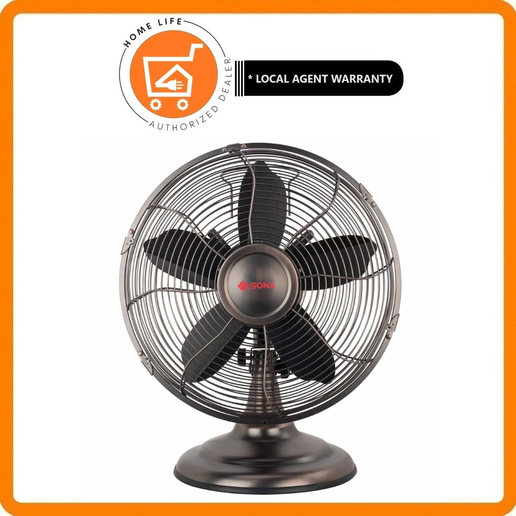 Sona SAF 6912 | SAF6912 Antique Desk Fan 12 Inch | Shopee Singapore