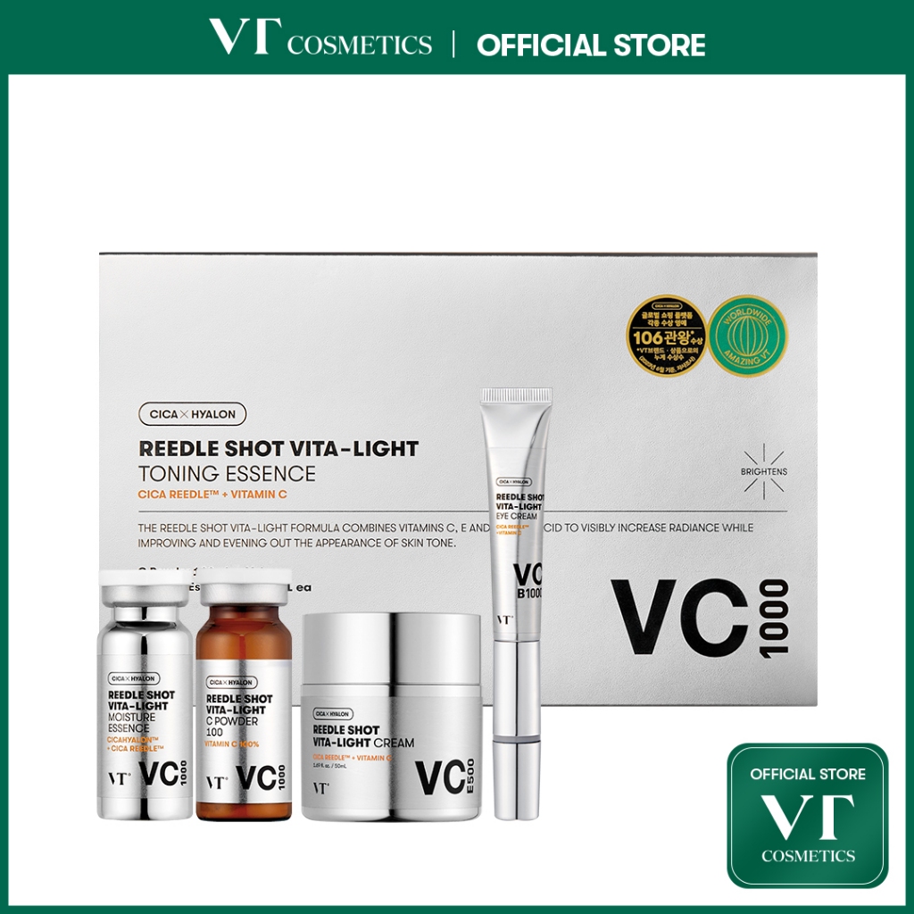 [VT] REEDLE SHOT VITA-LIGHT Cream 50ml & Toning Eessence 10ml*2ea & EYE-Cream 15ml SET ...