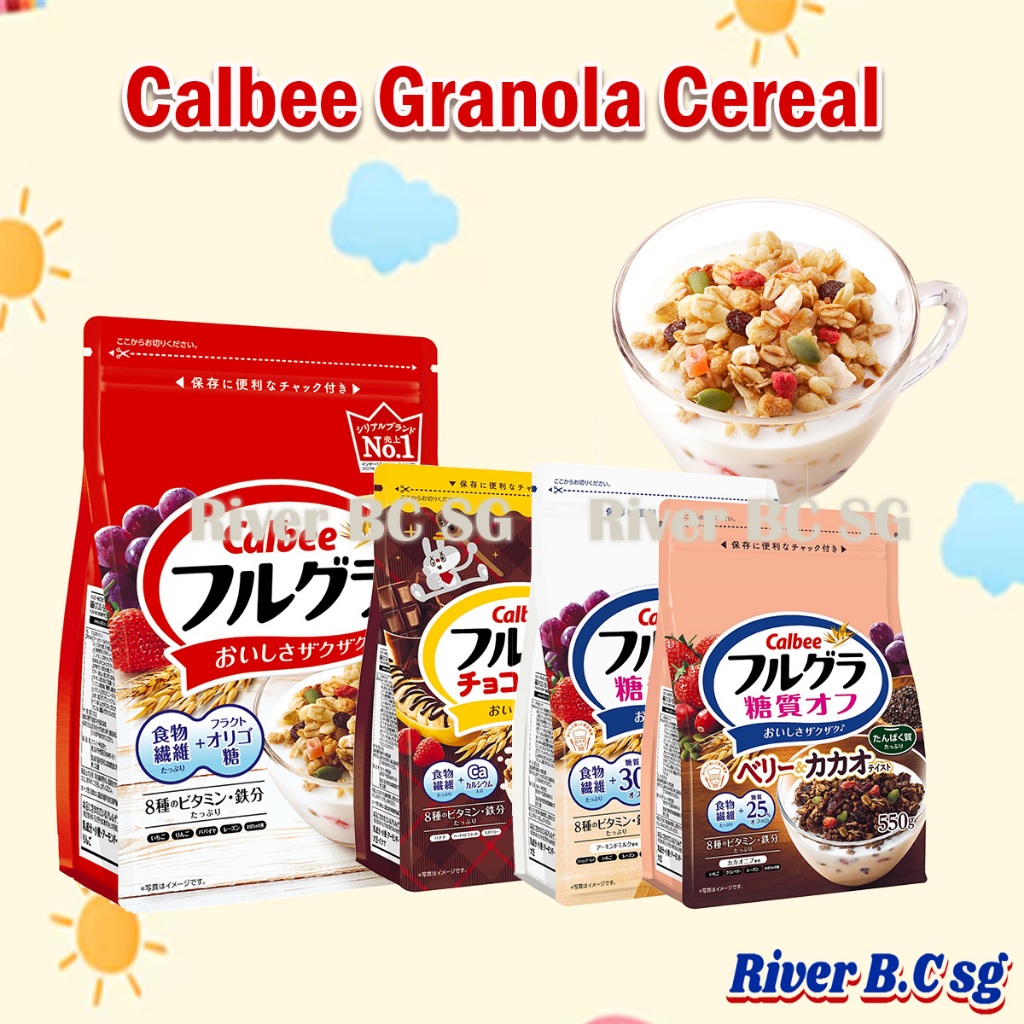Calbee Frugra Granola Cereal / Assorted Flavours | Shopee Singapore