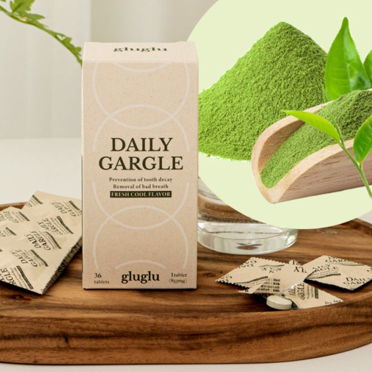 Alcohol-free lemon-flavored solid gargle to remove bad breath (1 box x ...