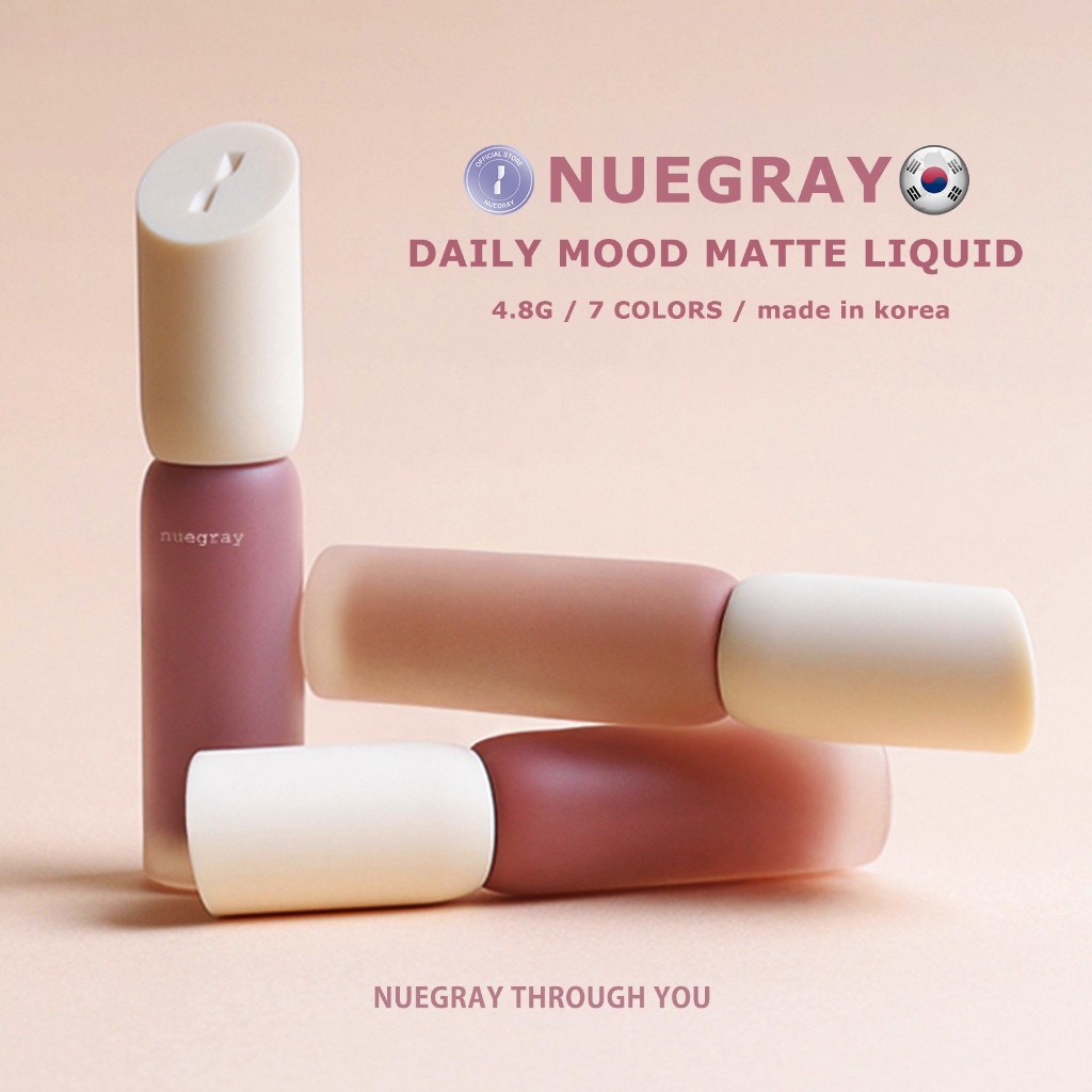 nuegray daily mood matte liquid lip tint 7 colors | Shopee Singapore